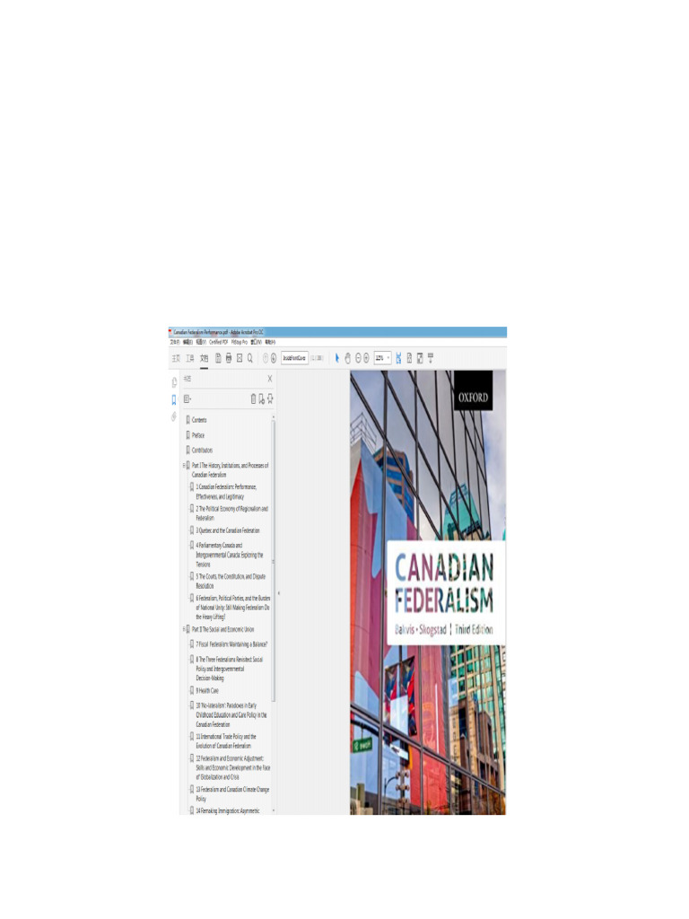(Original PDF) Canadian Federalism: Performance, Effectiveness, and Legitimacy 3rd Download ...