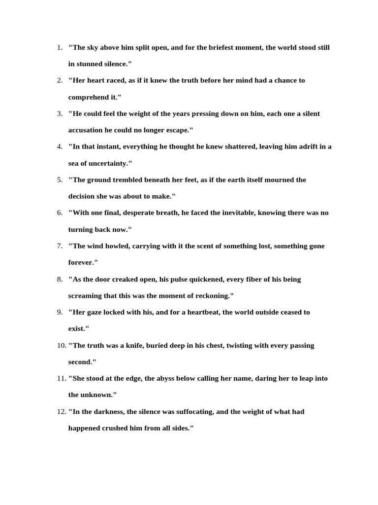 Dramatic Sentences | PDF