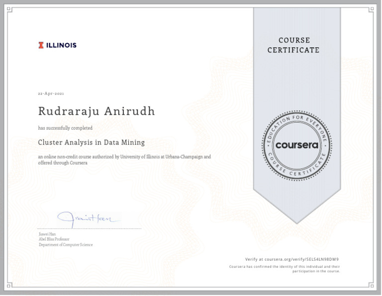 Coursera Cluster Anirudh | PDF