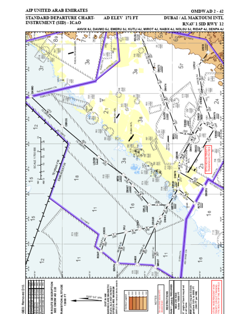 Standard Departure Chart-Instrument (Sid) - Icao Dubai / Al Maktoum ...