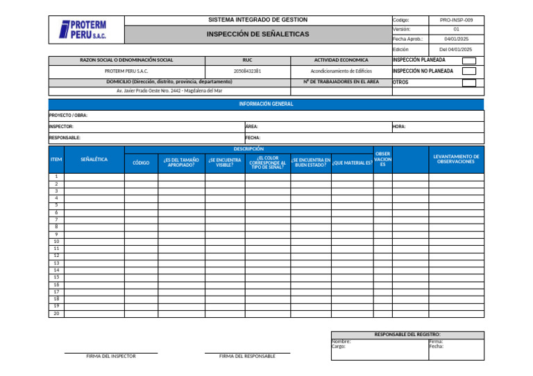Check Lst Senaleticas | PDF
