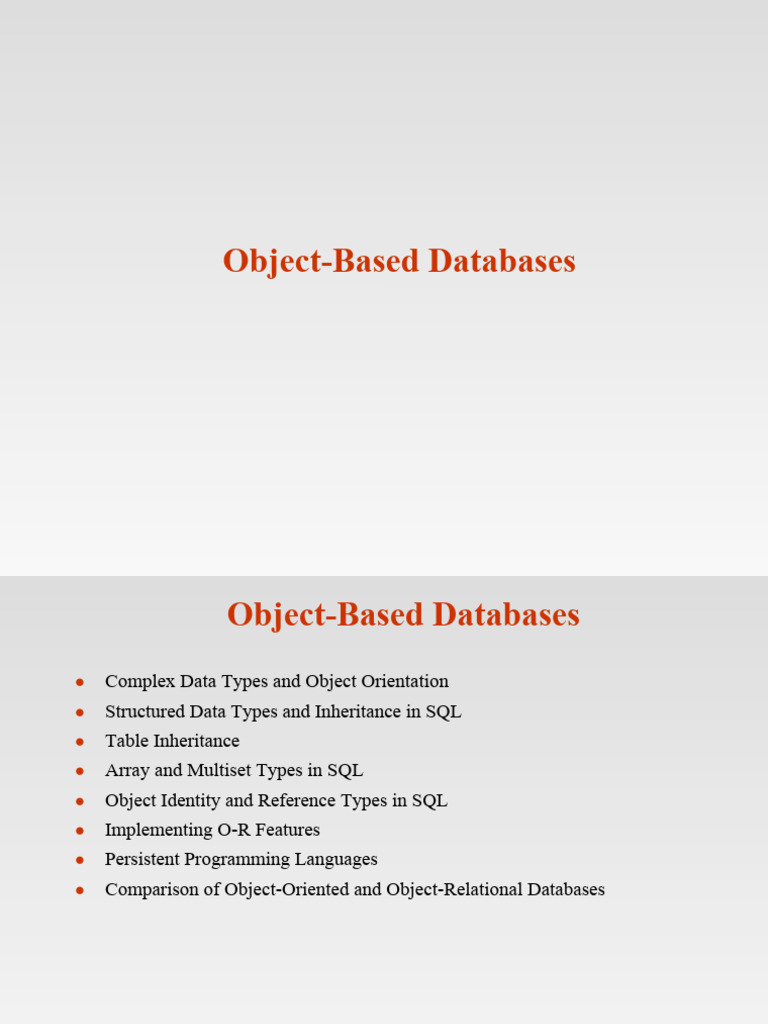 ADBMSC9 | PDF | Relational Model | Inheritance (Object Oriented Programming)