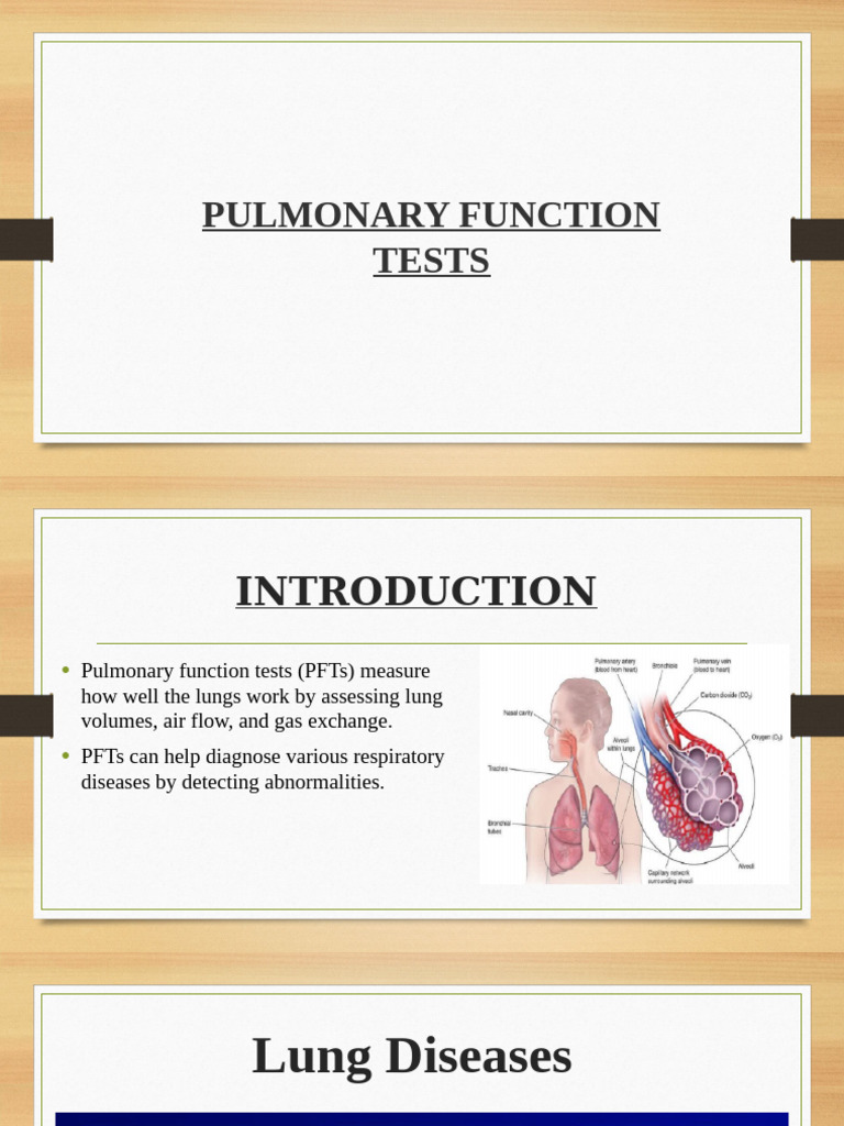 Pulmonary Function Tests | PDF | Exhalation | Lung