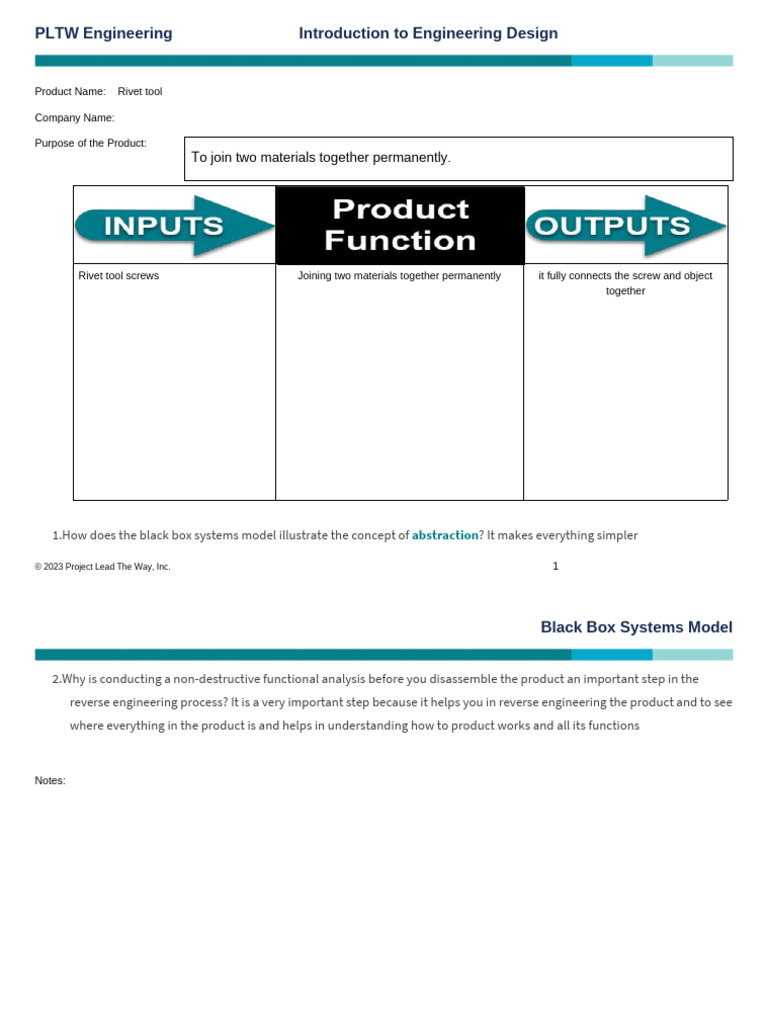 Ied Black Box Systems Model | PDF