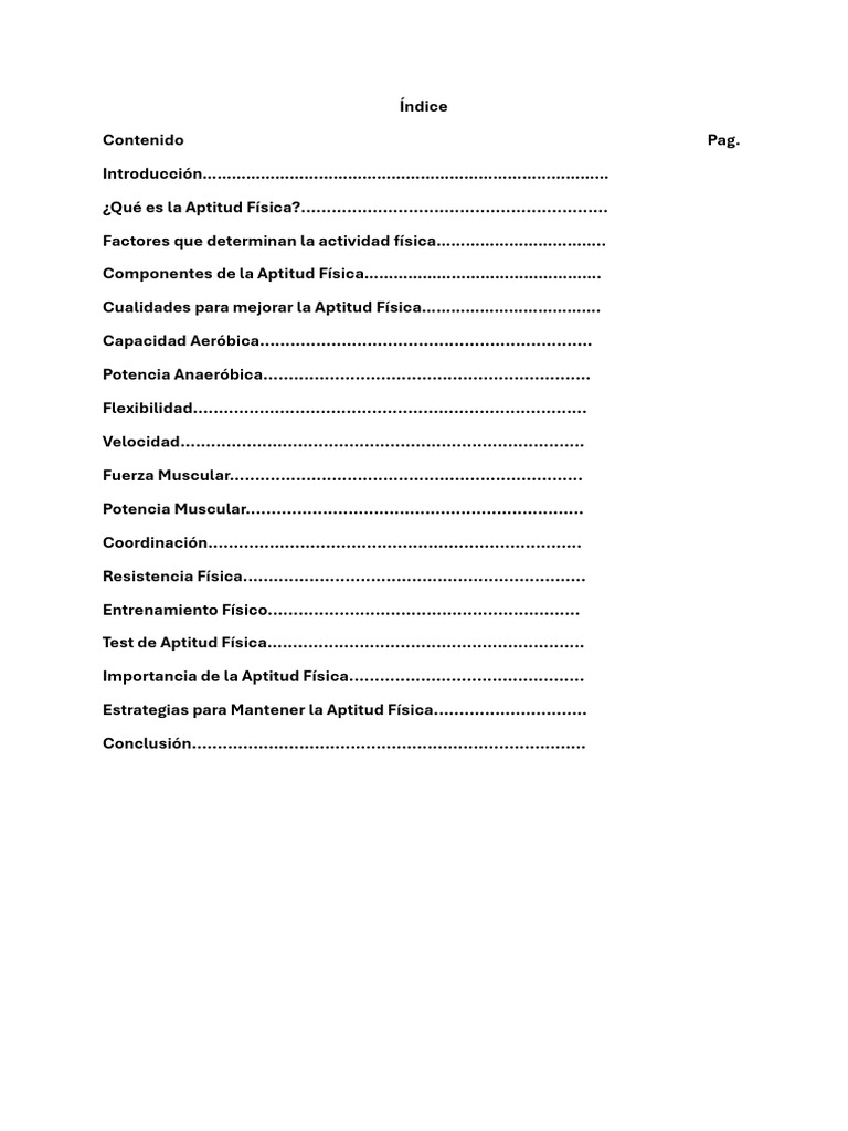 Definición y Componentes de Aptitud Física | PDF | Aptitud física ...