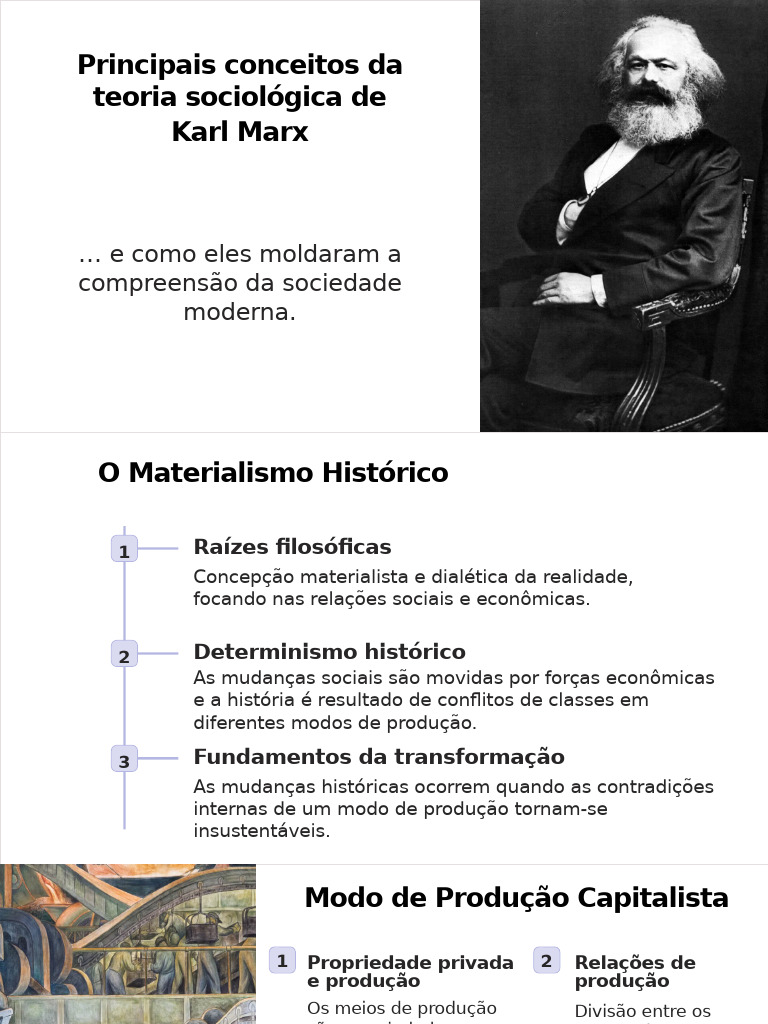 Teoria Sociológica de Karl Marx: Conceitos-chave | PDF | Capitalismo ...