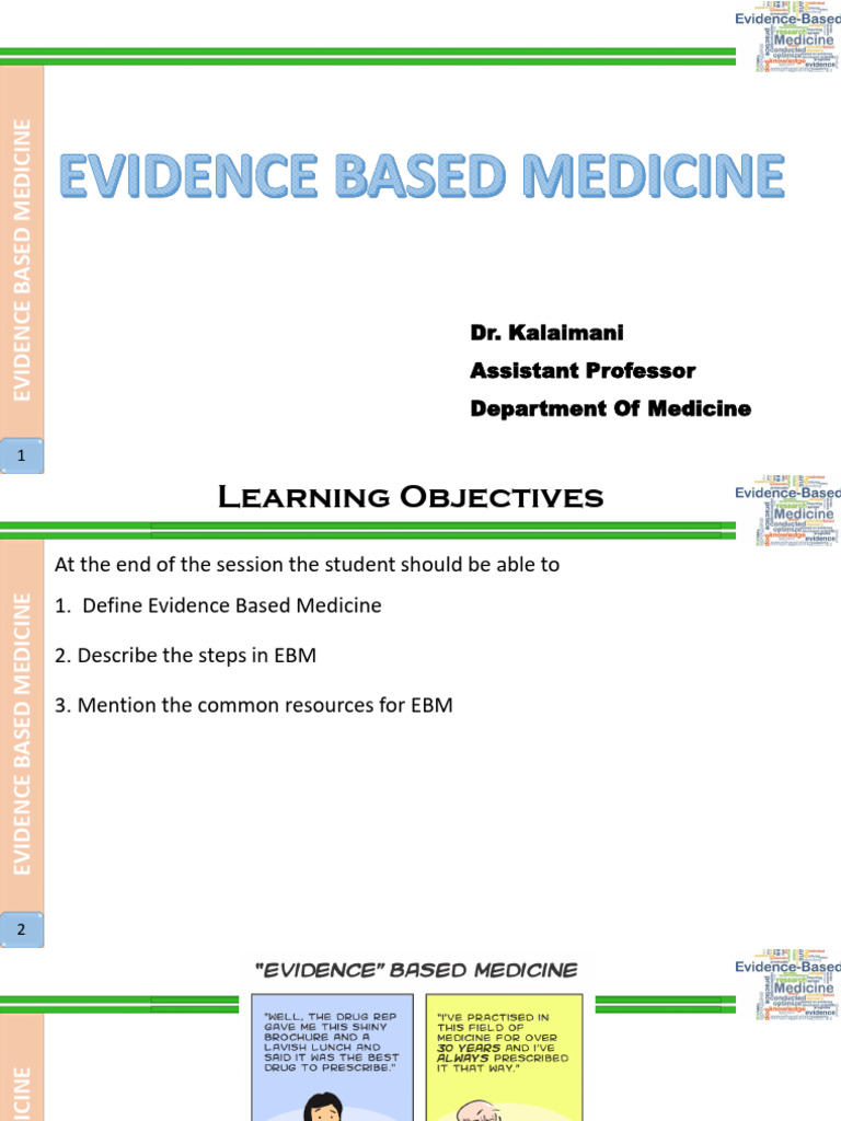 1 Evidence Based Medicine | PDF | Evidence Based Medicine | Health Care