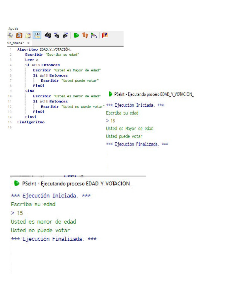PSeInt Actividad | PDF