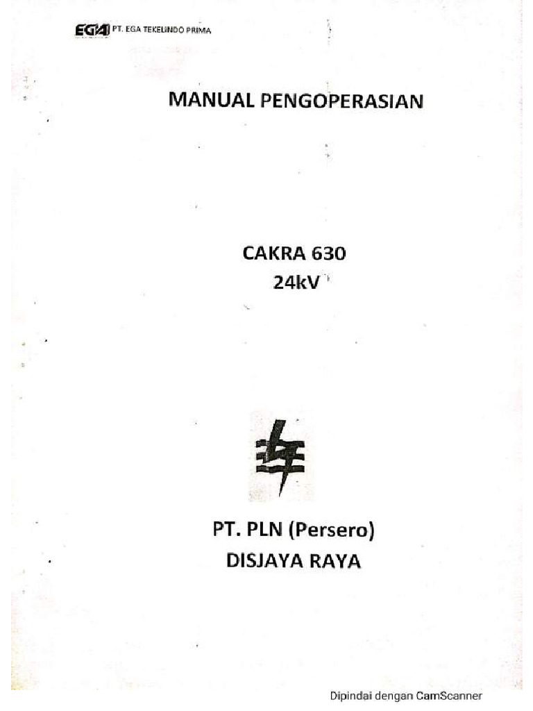Standar Pengoperasian Kubikel EGA | PDF