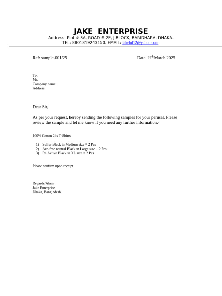 Forwarding Letter | PDF