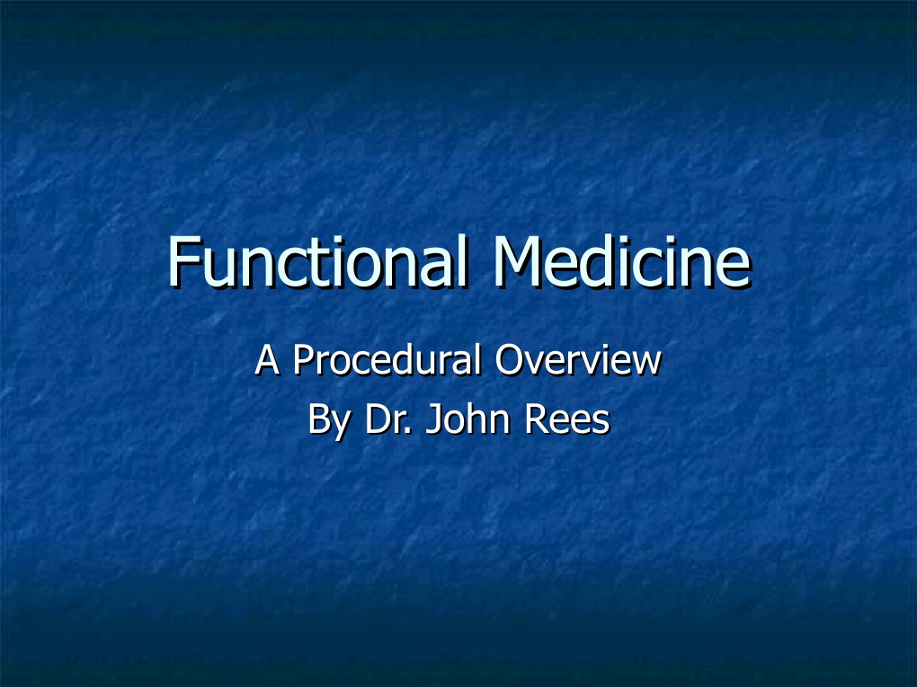 Functional Medicine Overview | PDF | Thyroid Stimulating Hormone ...