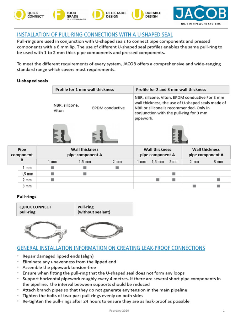 Installation Instructions Pull-Ring-System EN 27.02.2020 | PDF | Pipe ...