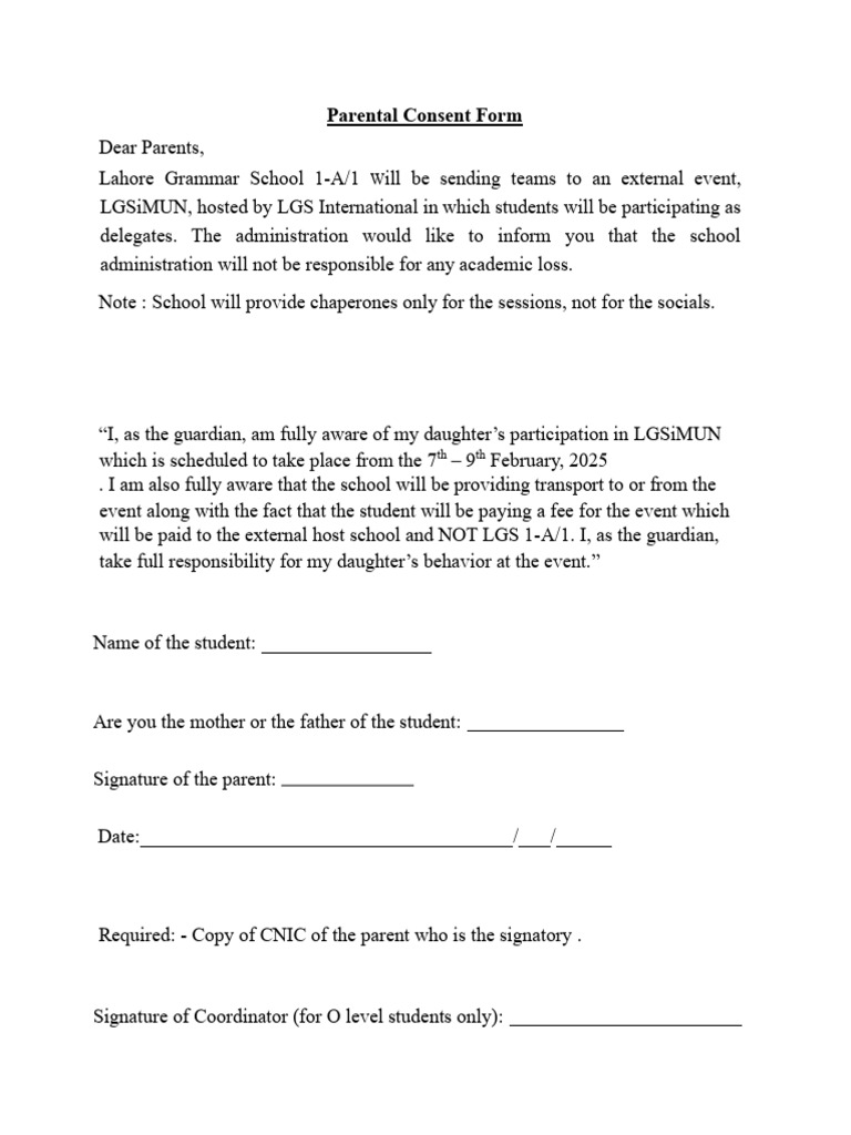 Consent Form | PDF