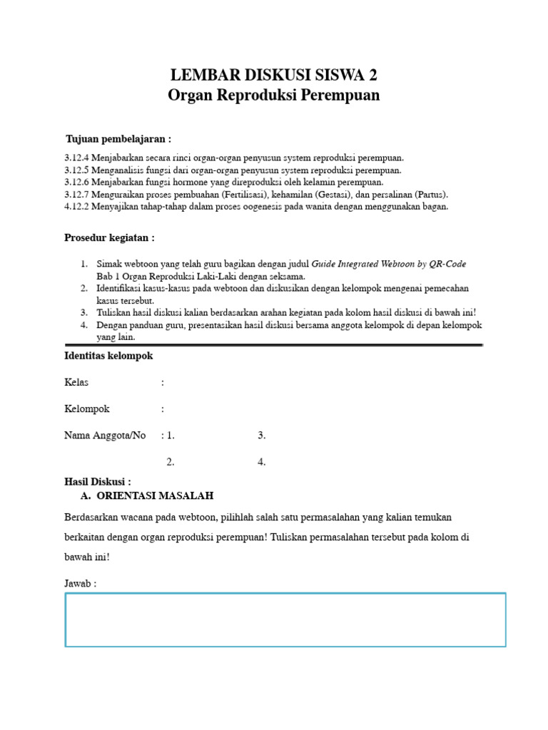 Lembar Diskusi Siswa 2 | PDF