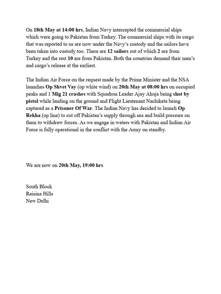 Kargil War Update 3 | PDF