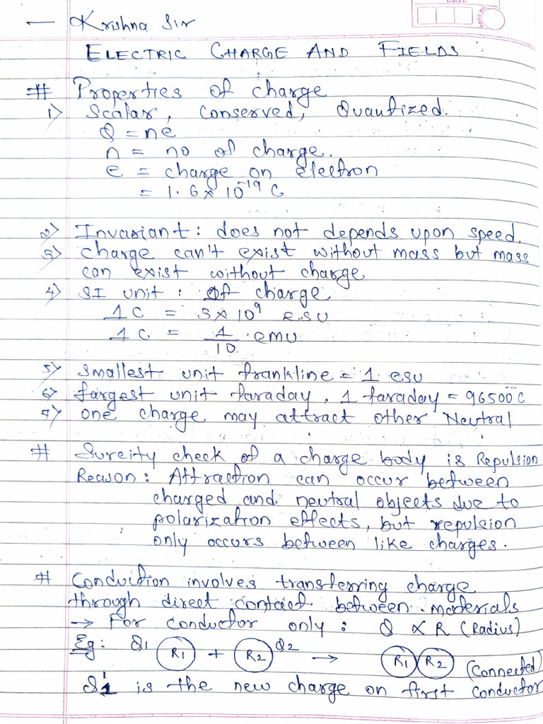 Electrostatic Charge Formulas | PDF | Electromagnetism | Physical ...