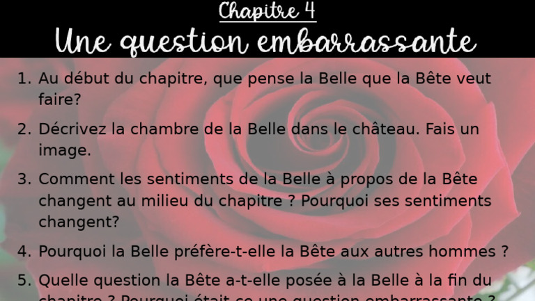 La Belle Et La Bete Chapitre 4 | PDF