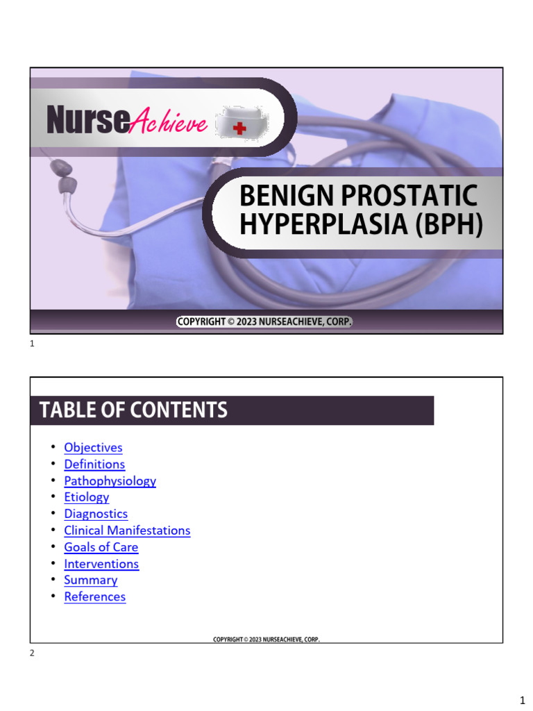 Benign Prostatic Hyperplasia | PDF | Prostate | Diseases And Disorders