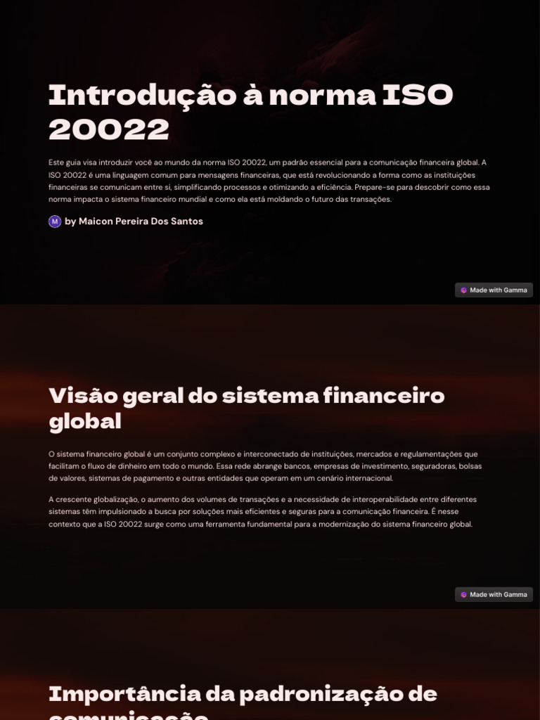Introducao A Norma ISO 20022 | PDF | Padronização | Comunicação