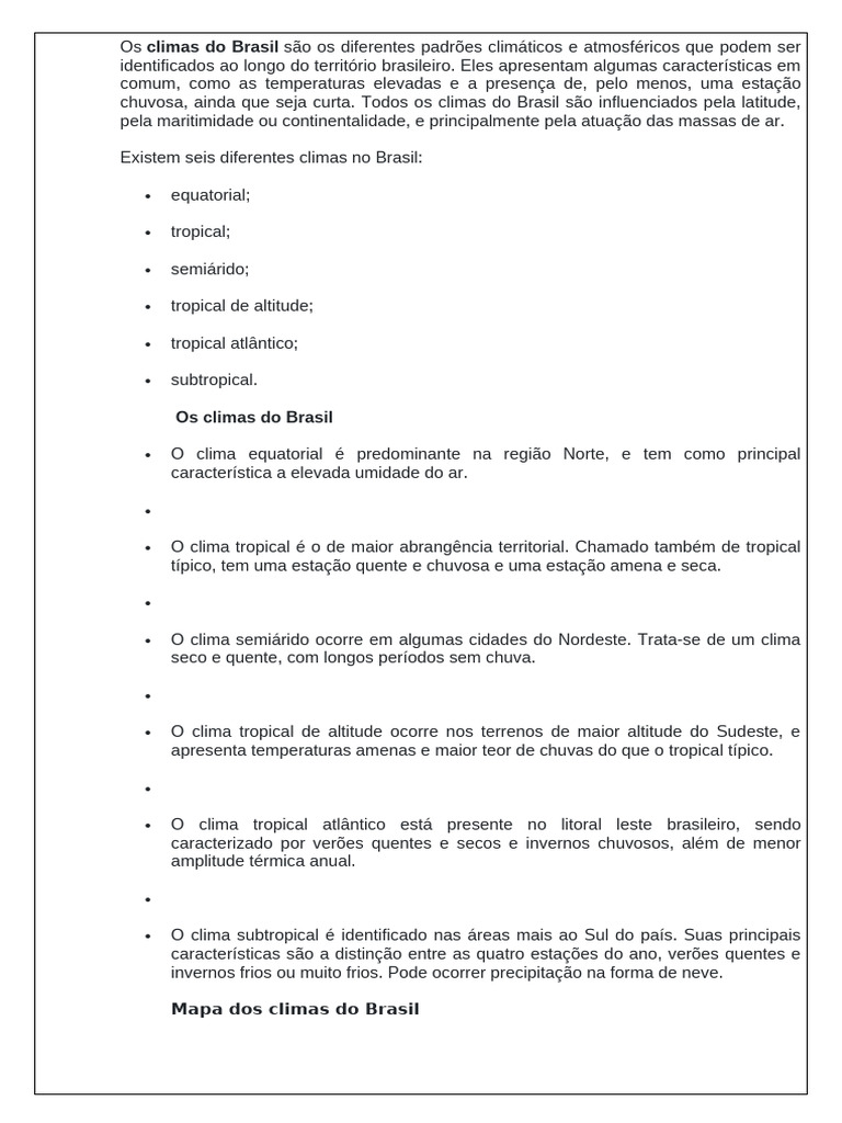 Conceitos - Clima | PDF