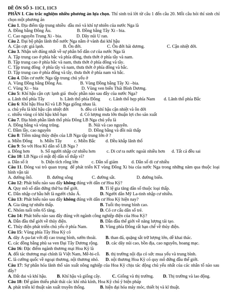 ĐỀ ÔN GK2-SỐ 3 | PDF
