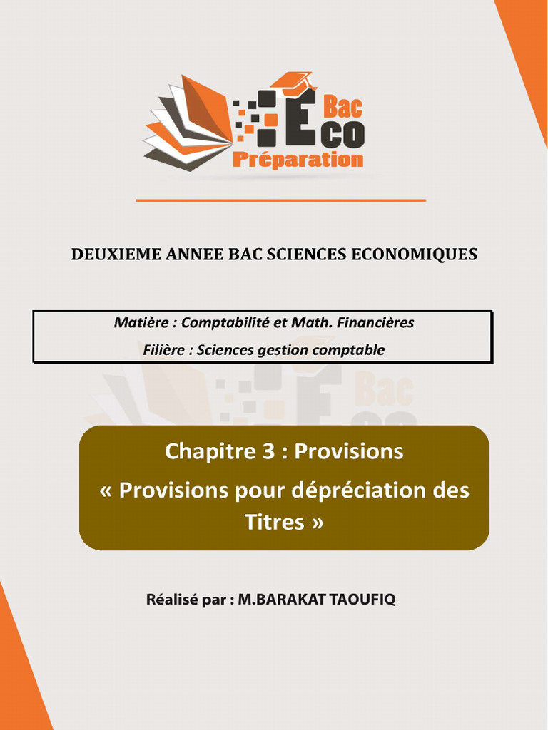 CH Provision Titres Site | PDF