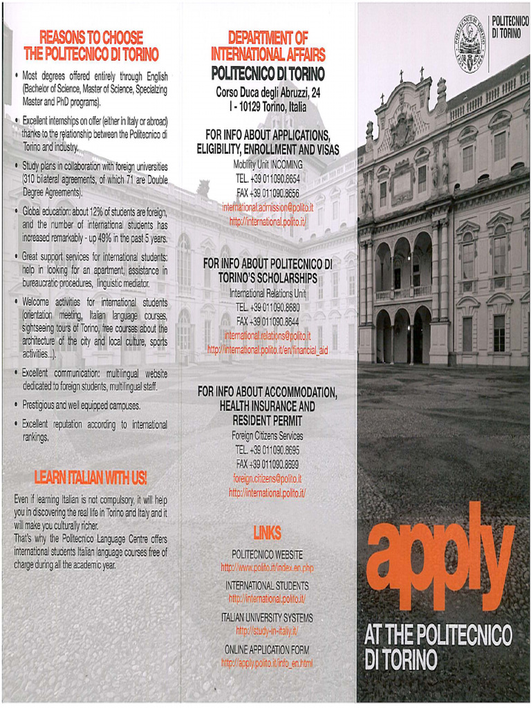 Apply@Polito | PDF