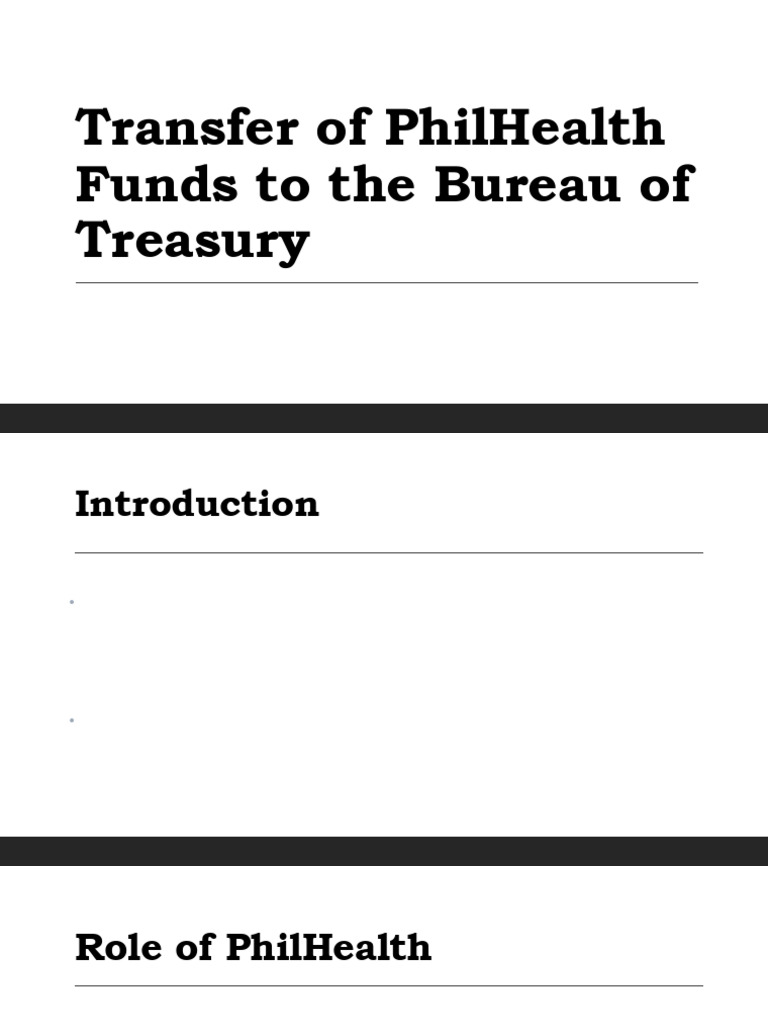PhilHealth Fund Transfer to Bureau of Treasury | PDF | Universal Health ...