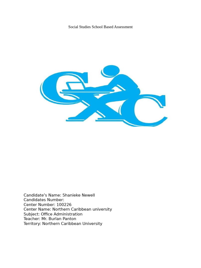Social Studies School Based Assessment CXC | PDF | Human Migration | Economic Inequality