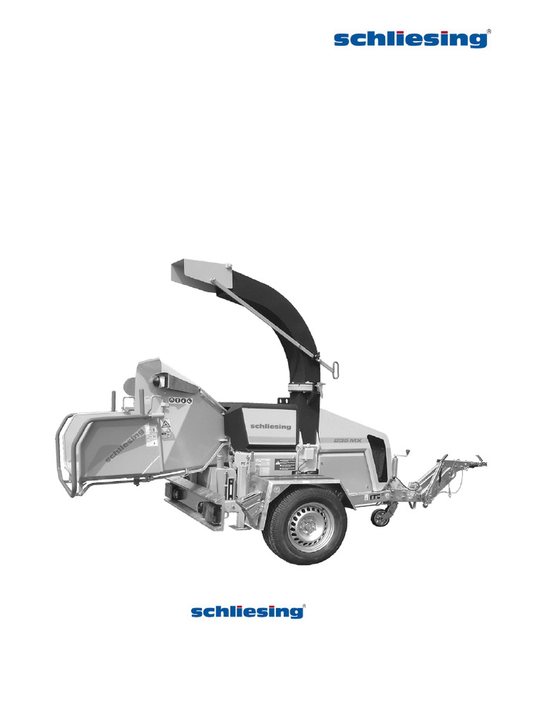 Schliesing 235 MX Houtversnipperaar | PDF