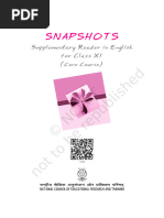Class 11 English (Snapshots) Ncert Textbook | PDF