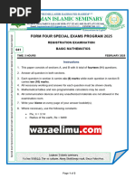 S2 Maths Revision Paper | PDF | Mathematics