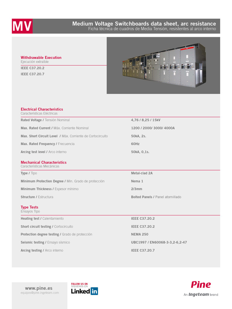 ansi-medium-voltage-data-sheet | PDF