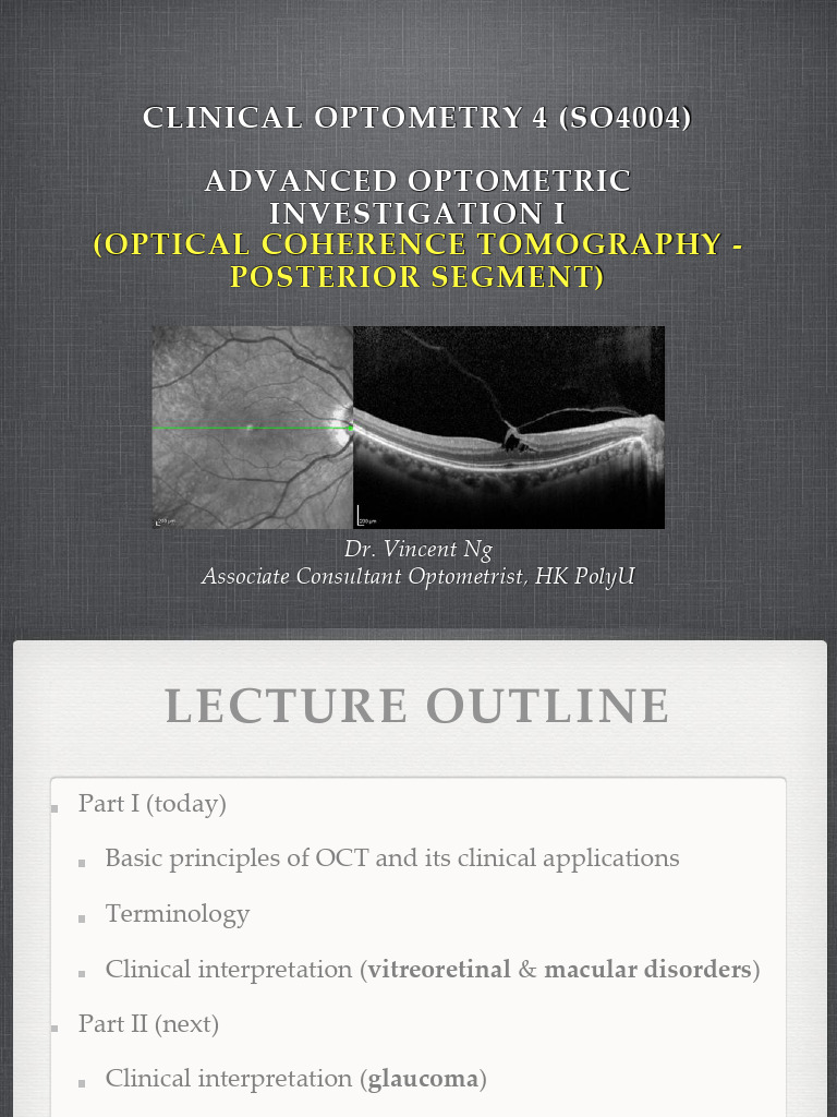 CO4 OCT - Handout - 1 2 | PDF | Retina | Ophthalmology