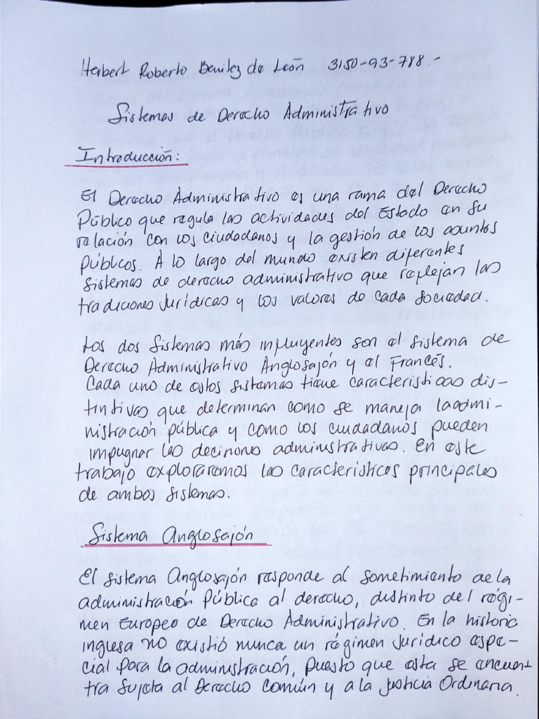 Trabajo Sistemas Anglosajón y Francés | PDF