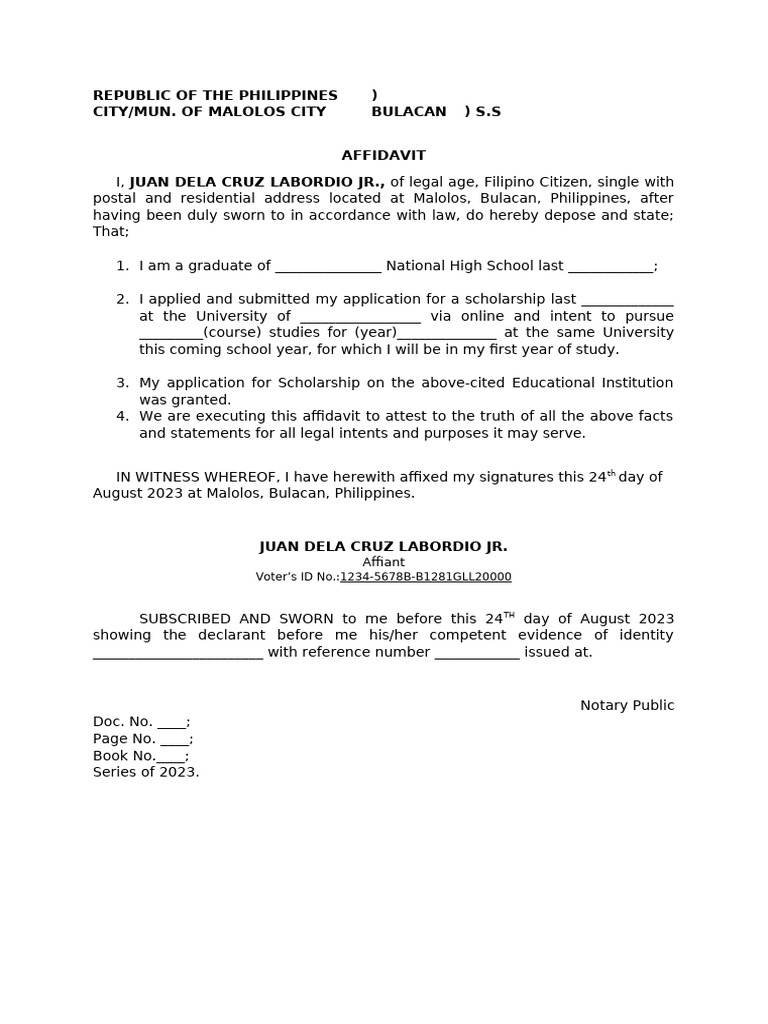 Affidavit Study | PDF