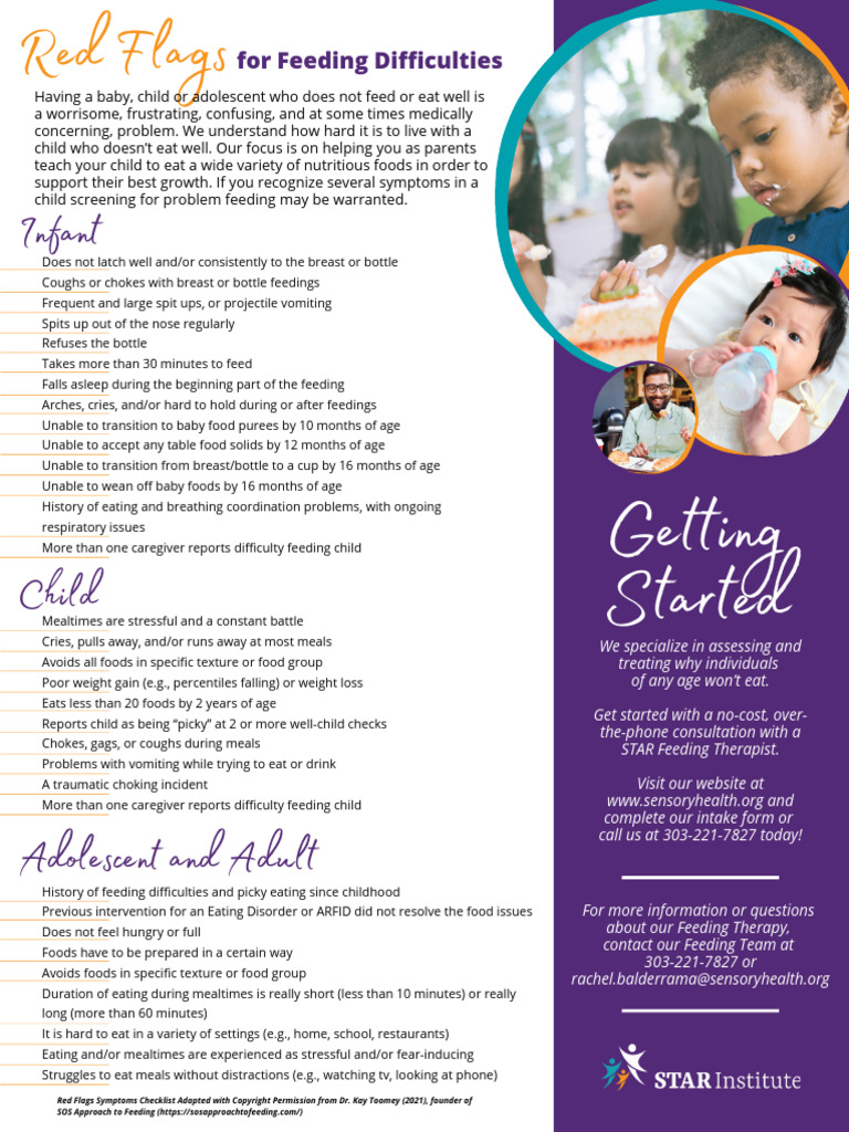 STAR Feeding Red Flags MAR22 | PDF | Diseases And Disorders ...