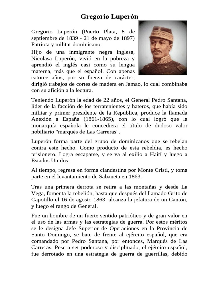 Gregorio Luperón | PDF