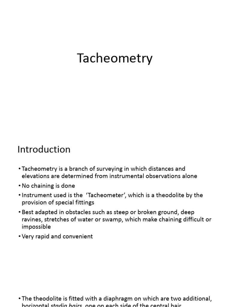 08 Tacheometry | PDF