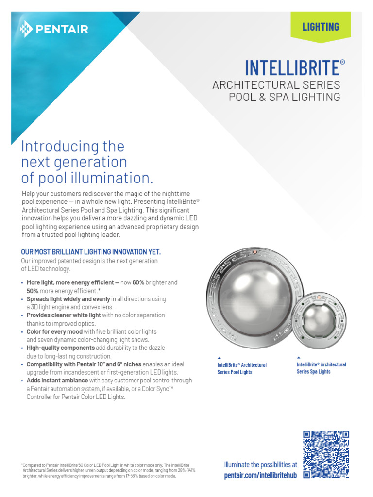 Sell Sheet - IntelliBrite Architectural Series | PDF | Lighting | Light ...
