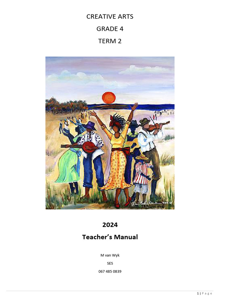 Grade 4 Creative Arts Term 2 Manual | PDF | Color | 3 D Computer Graphics