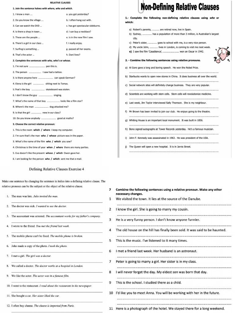 Fotocopia Relative Clauses | PDF