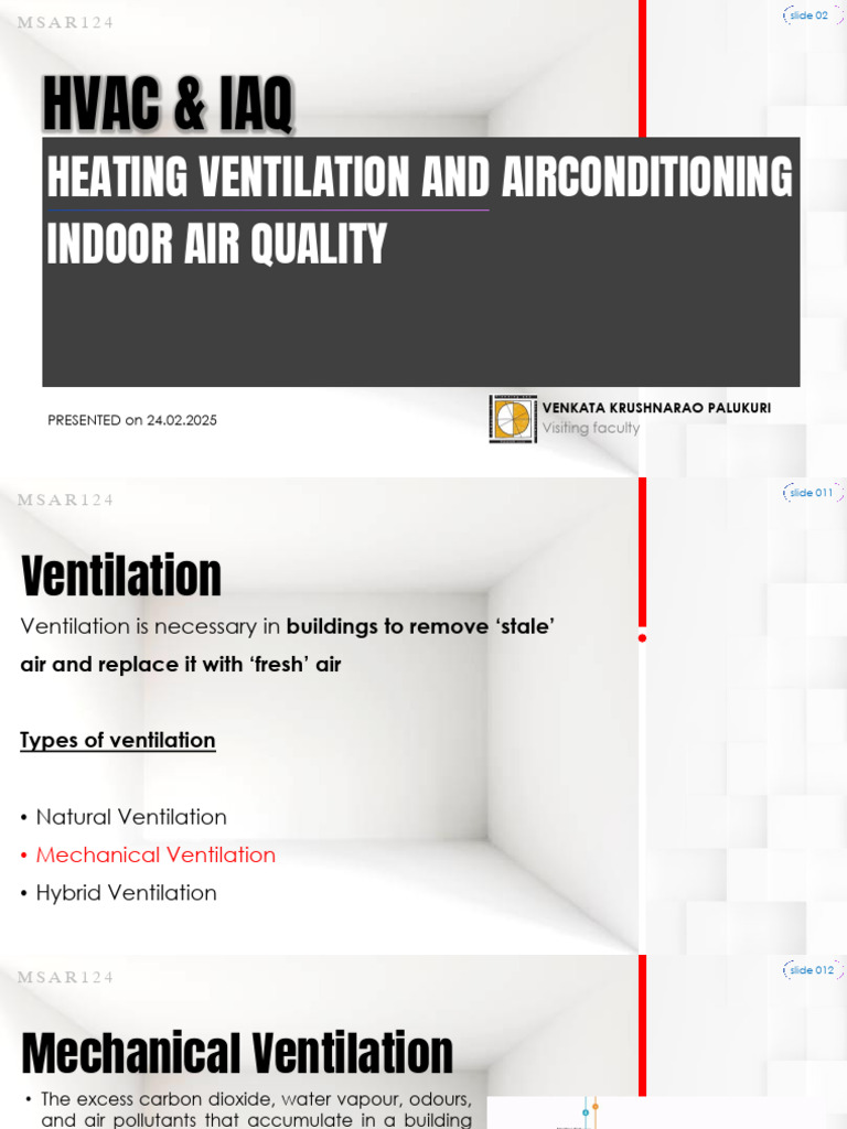 Indoor Air Quality and Ventilation Guide | PDF | Air Conditioning ...
