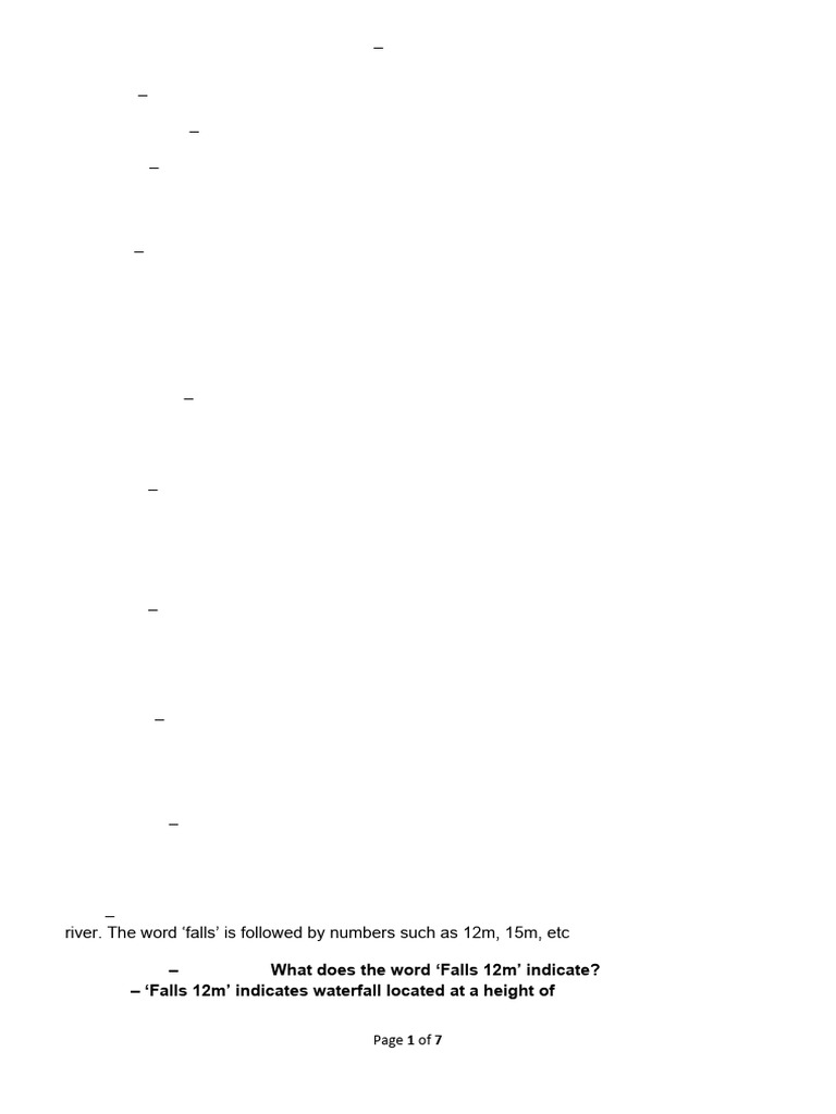 Topo-Definitions & Notes - Class 8 | PDF | Forests | River