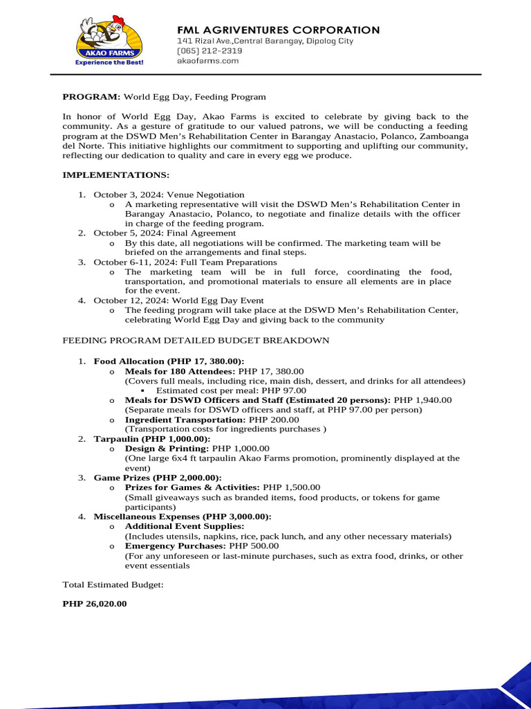 World Egg Day Proposal Revise | PDF | Foods | Cuisine