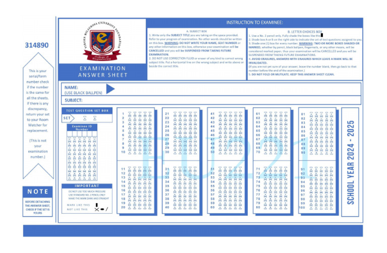 Engineering Utilities 2 - Answer Sheet | PDF