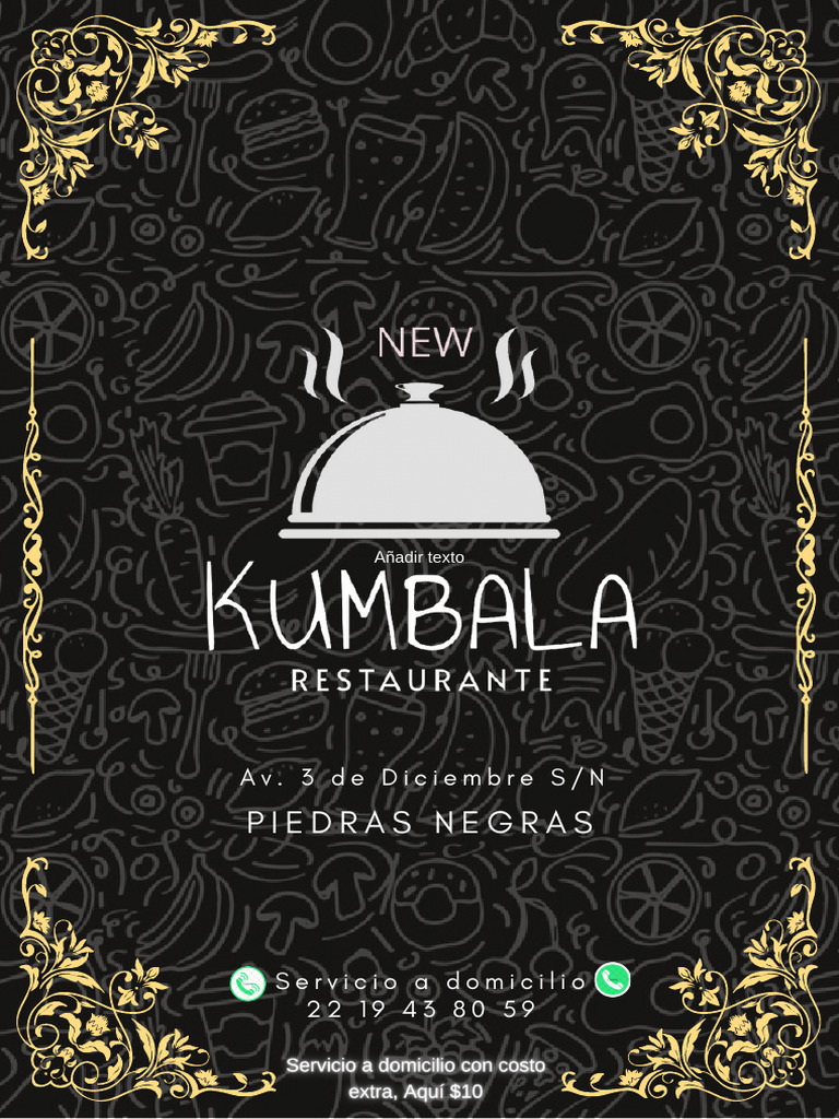 Menú del Restaurante Bar Kumbala | PDF | ensalada | Cocina occidental