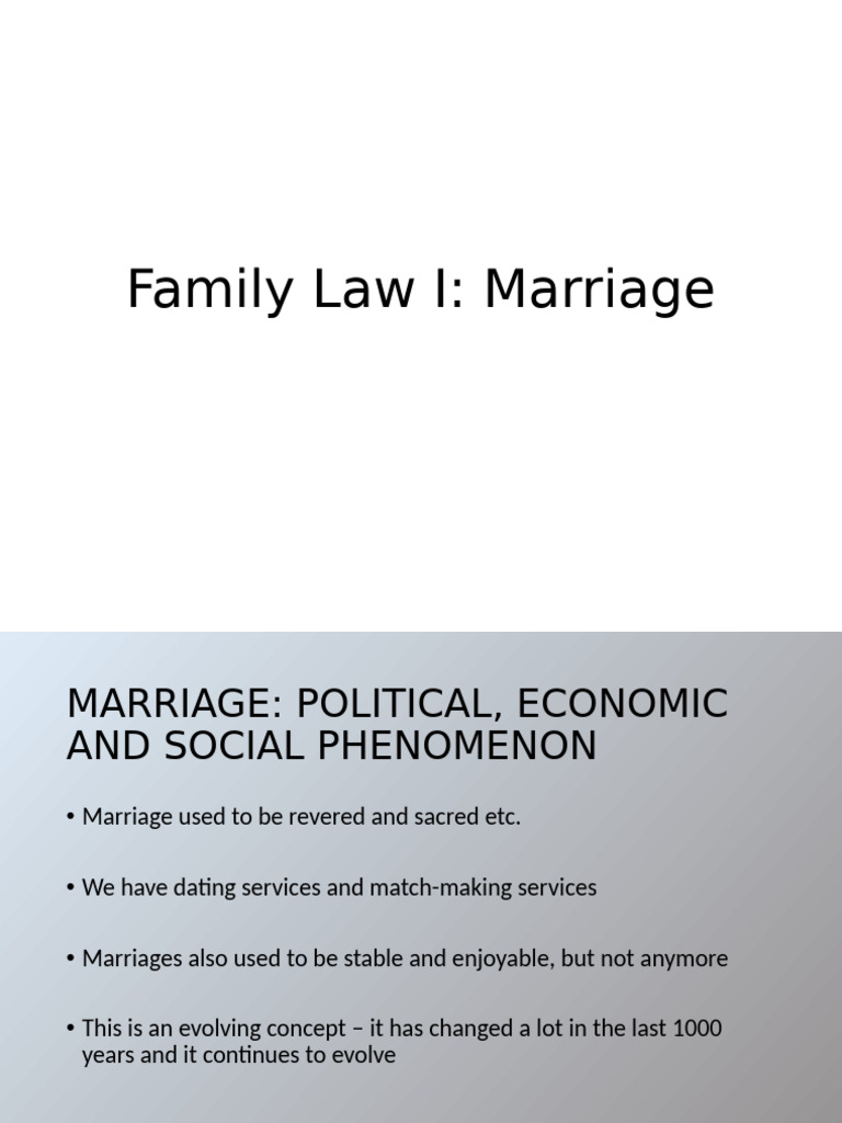 Conflict - Family Law - Marriage-1 | PDF | Polygamy | Marriage