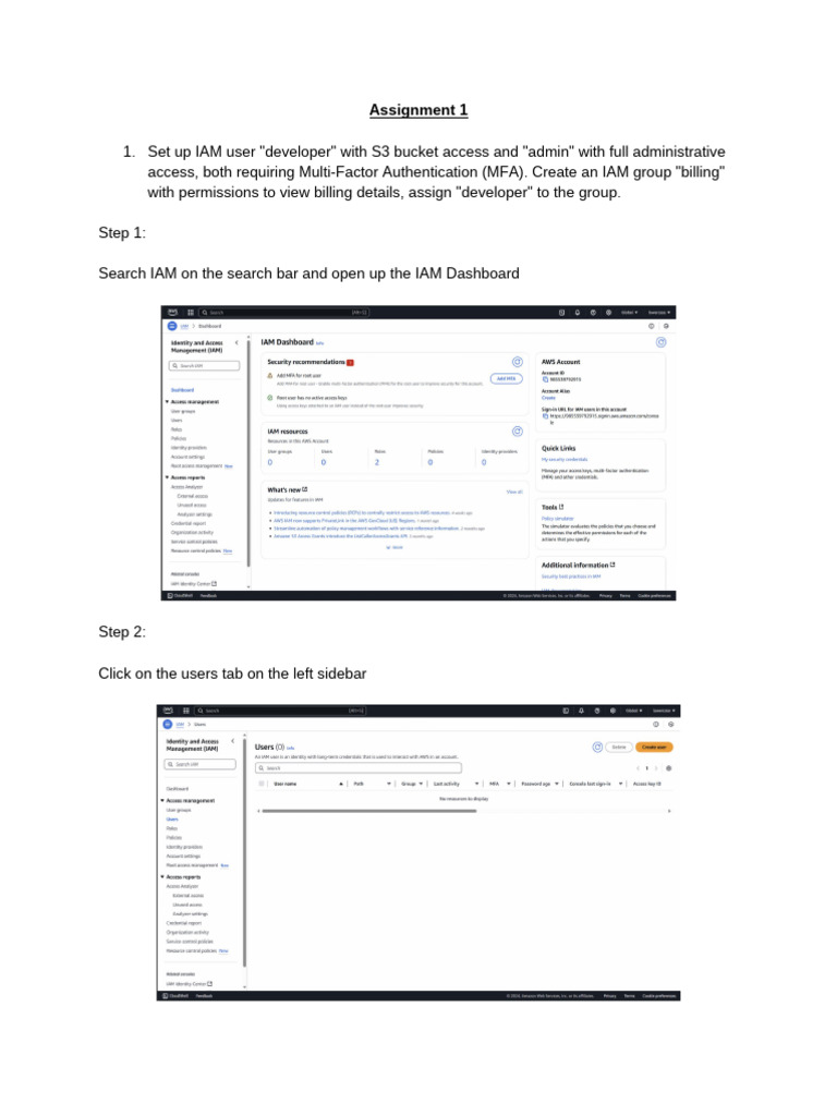 AWS - Assignment 2 | PDF
