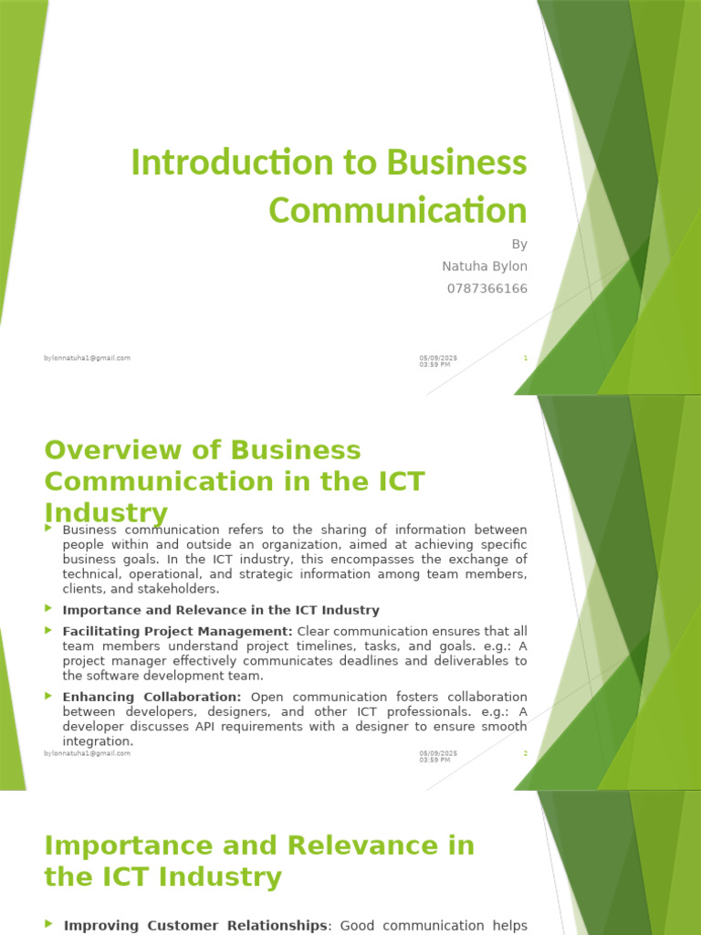 Introduction To Business Communication | PDF | Communication | Cognition
